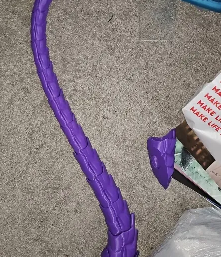 😈 Devil Tail articulated・3D Print with the Bambu Labs A1 3D printer・Cults