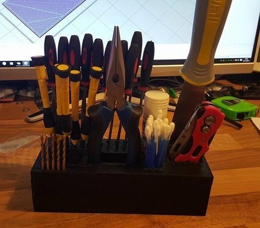 🏢 Tool organizer・ STL File for 3D printing・Cults