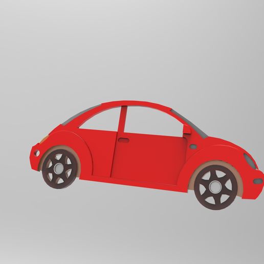 🚗 Volkswagen Beetle Double-Sided 3D Embossed Keychain・ STL File for 3D ...