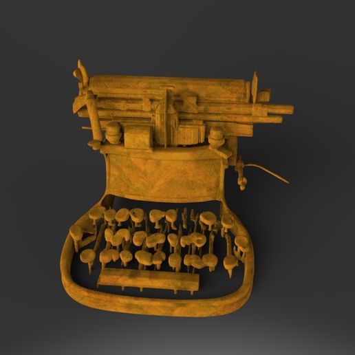 🎠 Rustic Vintage Typewriter Model・ STL File for 3D printing・Cults