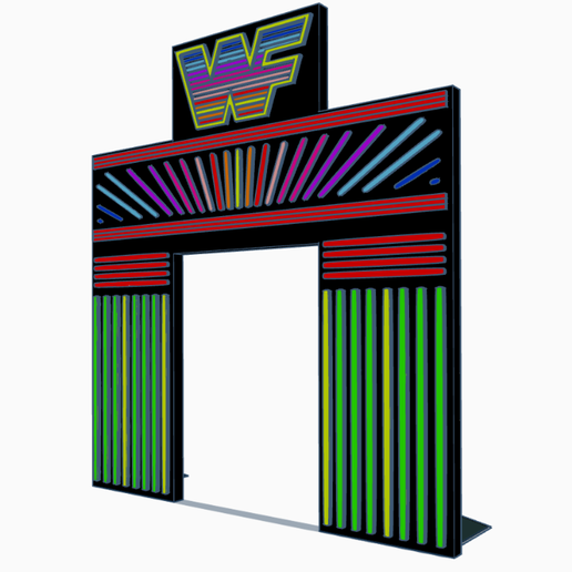 arquivo STL WWF NEW GENERATION ENTRANCE STAGE by MANIACMANCAVE3D 🆕 ...