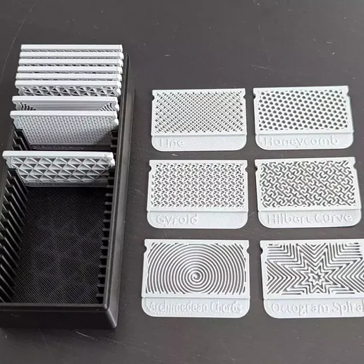 🧞‍♂️ PrusaSlicer Infill Sample Swatches・Free 3D File for ・Cults