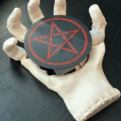 ☕ MUG HAND: HALLOWEEN SELF-ADJUSTING COASTER・3D Print with the Ender 3 ...