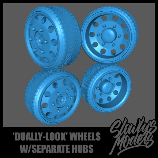 🛞 Dually-Look Wheels・ STL File for 3D printing・Cults