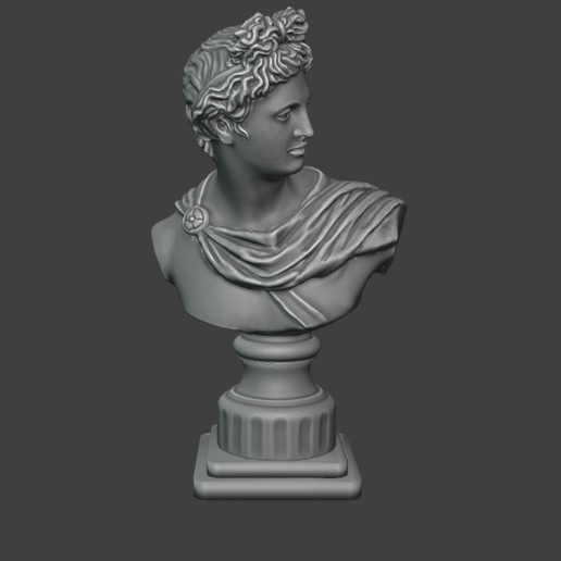 STL file Ancient Greek Sculpture - Bust of Apollo 🏛️ ・Template to ...