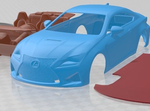 🚗 Lexus RC F 2015 Printable Car・ 3D File for 3D printing・Cults