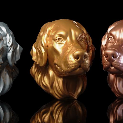 STL file Golden retriever 🎨 (OBJ)・3D printer design to download・Cults