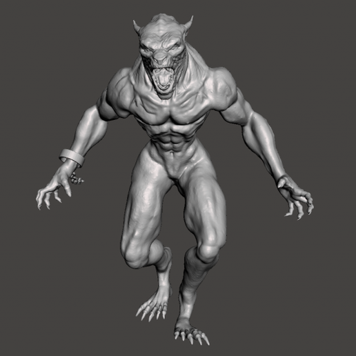 🎬 Lycan figure from the movie "Underworld".・ STL File for 3D printing・Cults