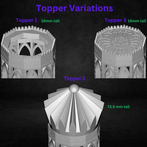 🧗 Gothic Decagon Moss Pole Tower - Climbing Plant Supports Indoor - 3D ...