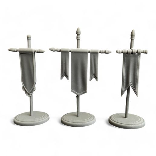 STL file Castle Banners v.2 🏰 ・Model to download and 3D print・Cults