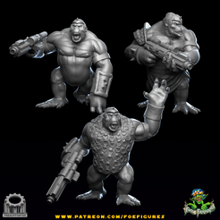 3D file Scifi Ape Soldier A 🫡 ・Model to download and 3D print・Cults