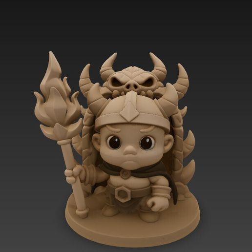 👶 Hell Baby Guard – Chibi Fantasy Figurine for 3D Print・ STL File for ...