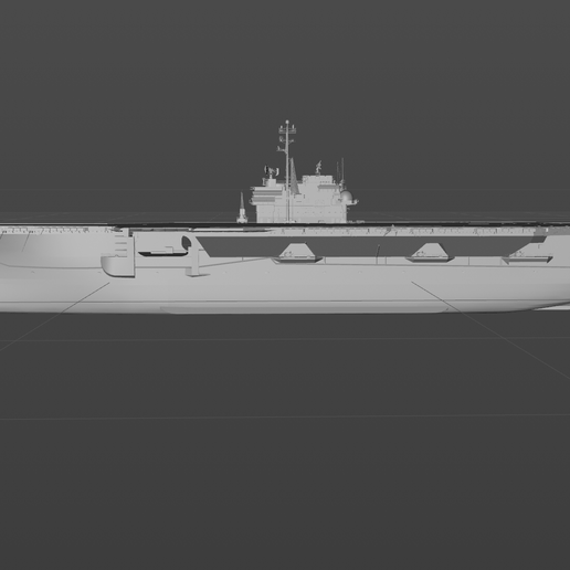 🚢 3D model material of the USS Forrestal・ OBJ File for 3D printing・Cults