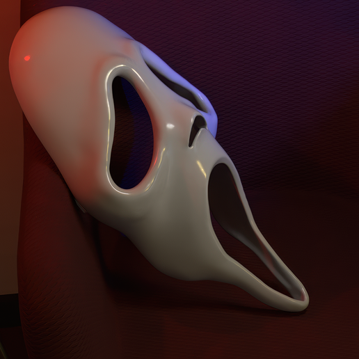 🎭 Ghostface Hollow Mask・ 3D File for 3D printing・Cults