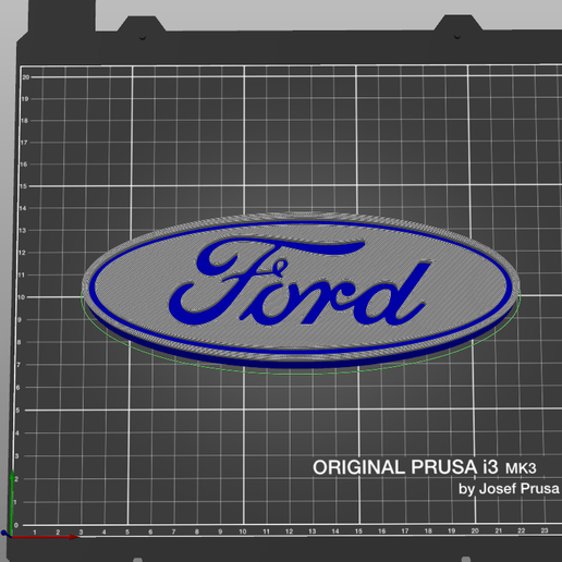 3d printable ford logo