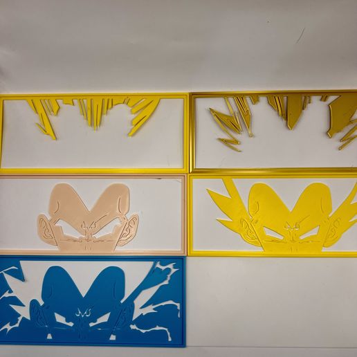 🏢 Majin Vegeta - LED Lightbox NO AMS NEEDED・ 3D File for 3D printing ...