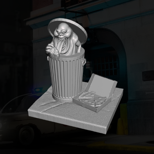 slimer ghostbusters eating