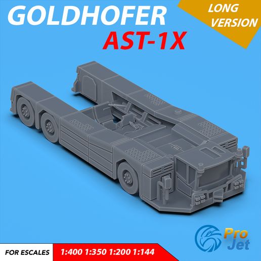 ️ TOWBARLESS AIRCRAFT TRACTOR GOLDHOFER AST-1X LONG VERSION・ STL File ...