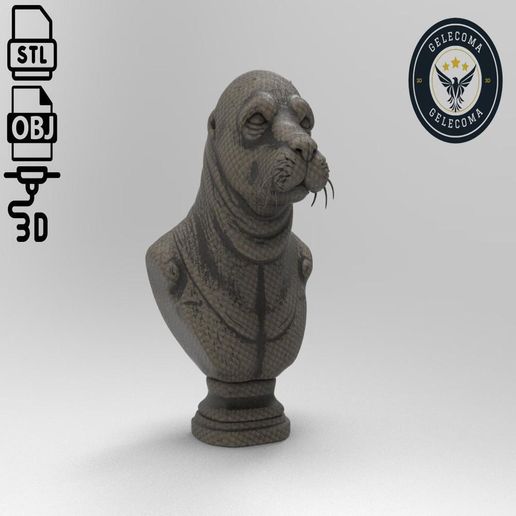 🦭 Seal Animal 3d Printing・ 3D File for 3D printing・Cults