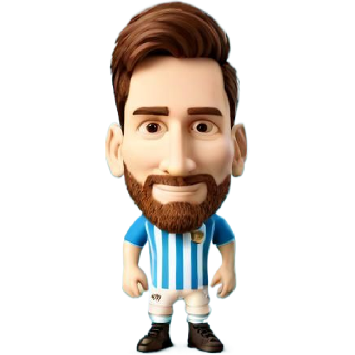 ⚽ Lionel Messi Chibi・Archivo STL para Impresión 3D・Cults