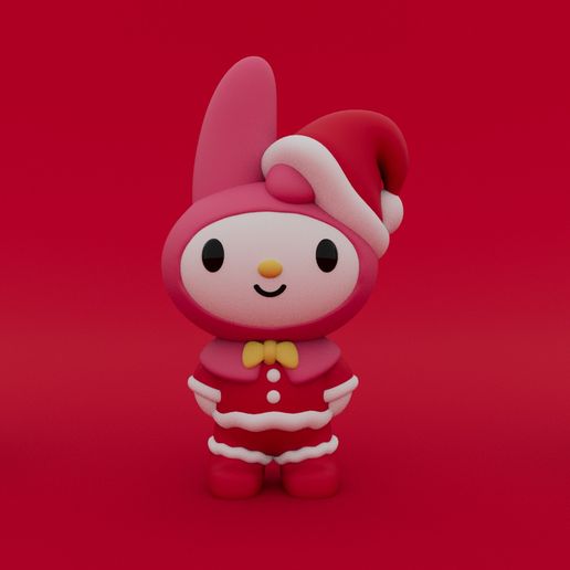 3D file Christmas Special - My Melody 01 🎄 ・3D printable model to ...
