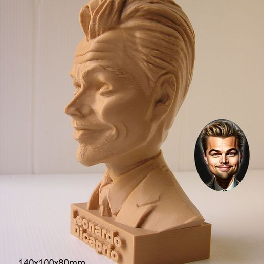 STL file Leonardo Dicaprio, Holliwood's leading actor in fiction ...