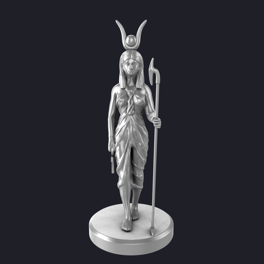 🎨 Egyptian Goddess isis 3D MODEL・ 3D File for 3D printing・Cults