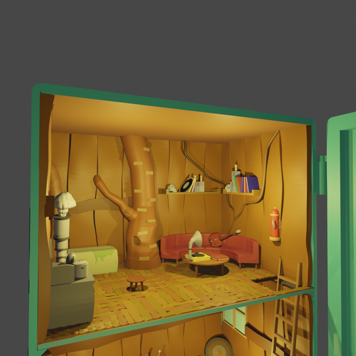 🌳 BMO Tree House Adventure Time・ STL File for ・Cults