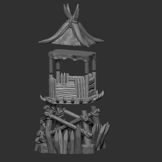 🎲 Orc Watchtower - Terreno de fantasía imprimible en 3D・Archivo 3D para ...