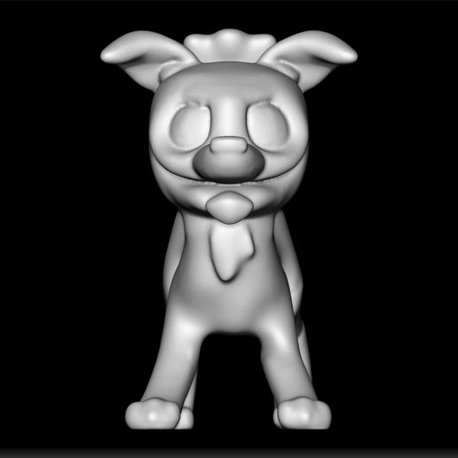 STL file Cute Dog Model - Adorable Dog Sculpture - 3D Print Dog Design ...