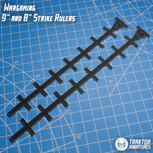 3D file Wargaming Strike Ruler 📏 ・3D printer design to download・Cults