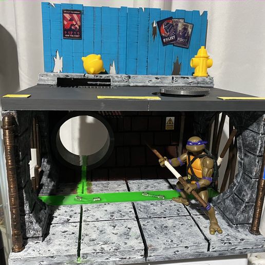 🥷 teenage mutant ninja turtles diorama (fits detolf cabinet)・ STL File ...