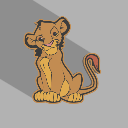 STL file Lamp the lion king Simba 🔦 ・3D printable model to download・Cults