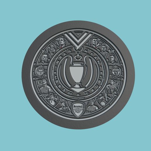 🏈 Arsenal Football Medallion CNC Arsenal 3d CNC Model Stl Obj・ 3D File ...