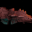 🚢 BFG Ork Onslaught Attack Ship V1・Free STL File for 3D printing・Cults