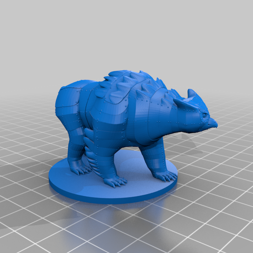 Free STL file Clockwork Owlbear 🐻 ・3D printer model to download・Cults