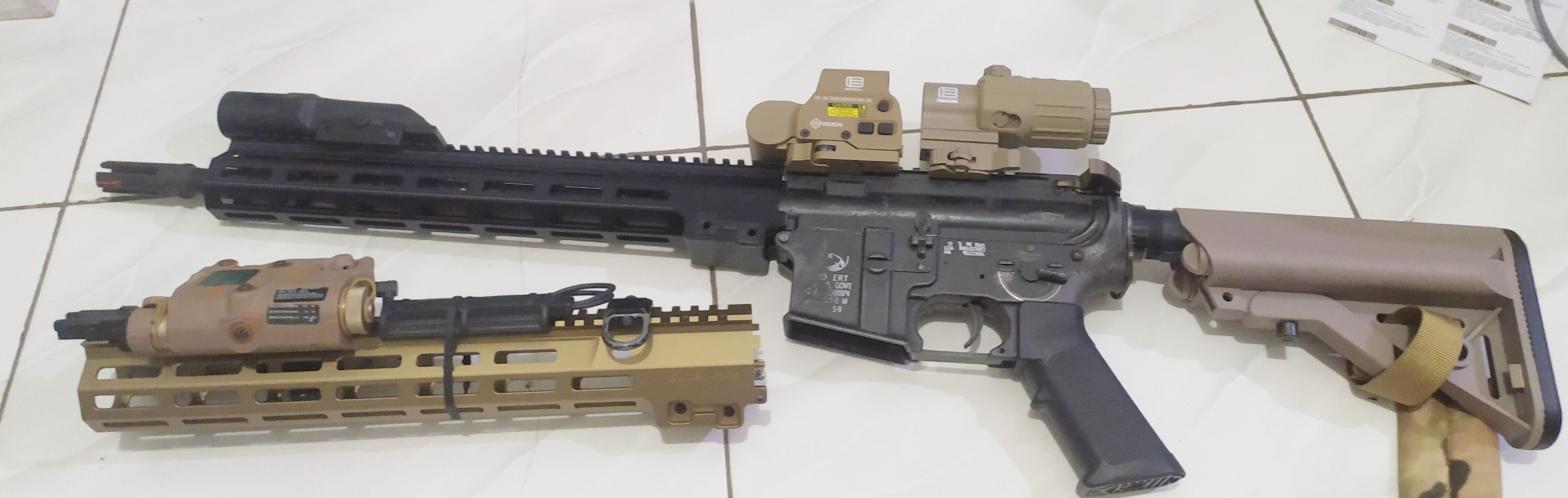 STL file Geissele URG-I URGI SMR MK16 SOPMOD BLOCK III AR15 M4A1 AEG・Template to download and 3D ...