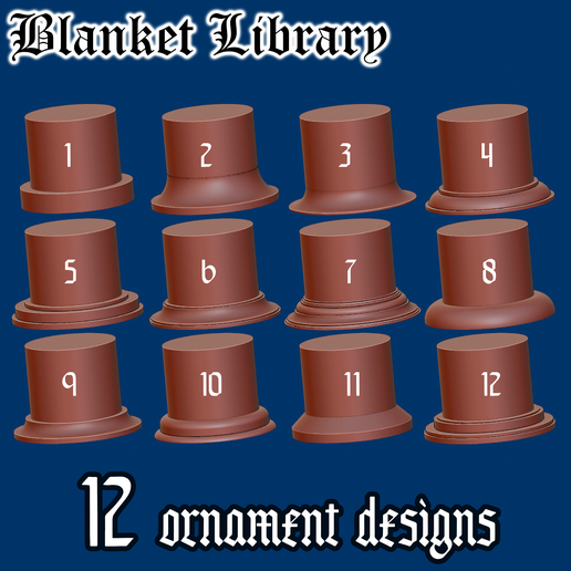 🎲 Plinth Display Pack - Round, 104 design, 3 sizes, 624 displays・ 3D ...