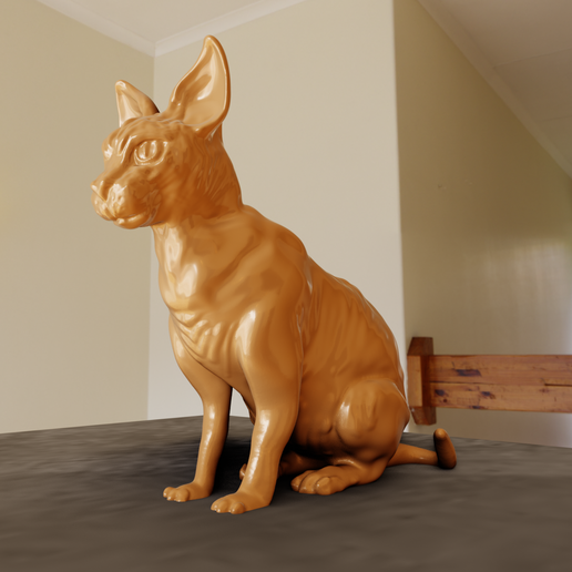 Файл STL sphinx cat statue sphynx cat stl 🐱 ・3D модель для печати ...