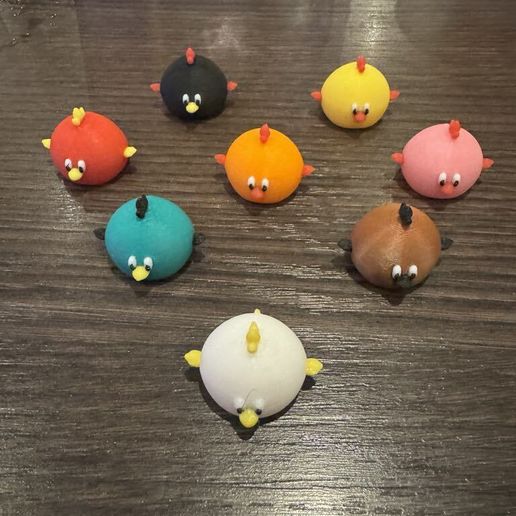 3D file Chicken Blobs 🐔 ・3D printer model to download・Cults