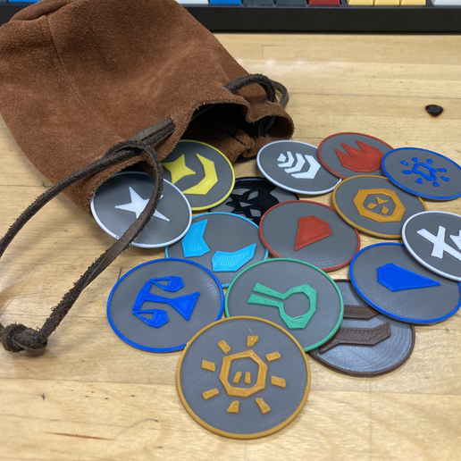 🎲 Runescape Rune Pog Collection・Free 3D File for ・Cults
