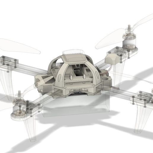 🚁 Quadcopter・Free STL File for ・Cults