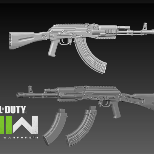 🤙 kastov 762 3d model Call of duty mw2 warzone・ OBJ File for 3D ...