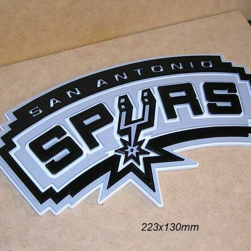 🏀 San Antonio Spurs, poster, sign, signboard, logo, 3d-printing ...