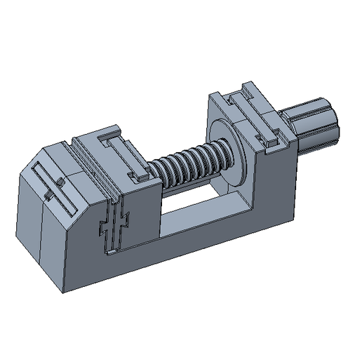 bench vice drawing 3d
