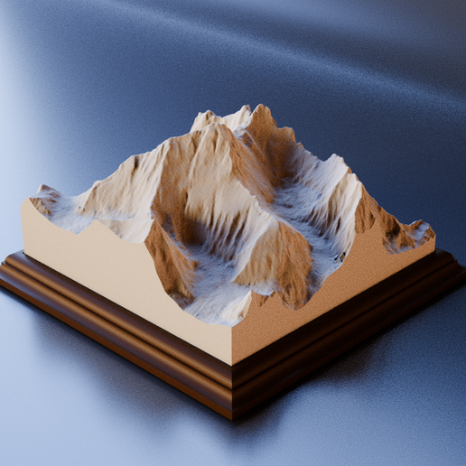 🪞 3D model of Mount Everest・Archivo STL Gratis para Impresión 3D・Cults