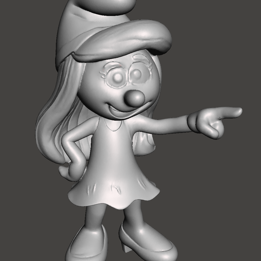 🦸 The smurfs - Smurffete・ STL File for 3D printing・Cults
