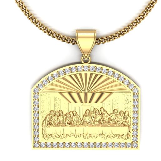 💍 Colgante Última Cena・Archivo STL para ・Cults