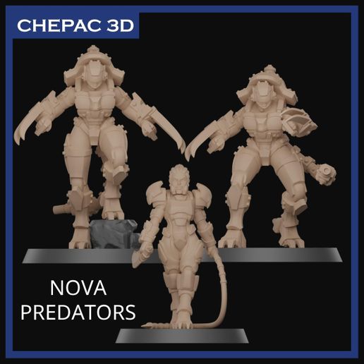 🛰 NOVA PREDATORS・ 3D File for 3D printing・Cults