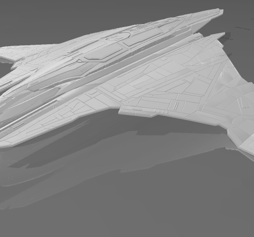 Free STL file STO - Romulan - Dhailkhina-class Command Strike Wing ...